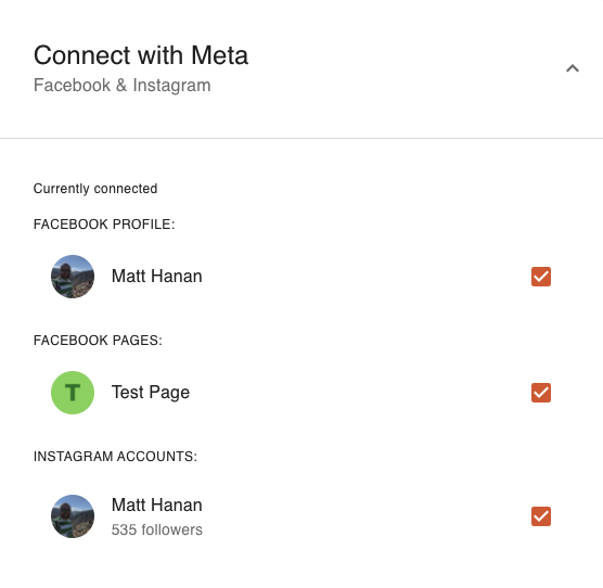 Setting up your Social Sync